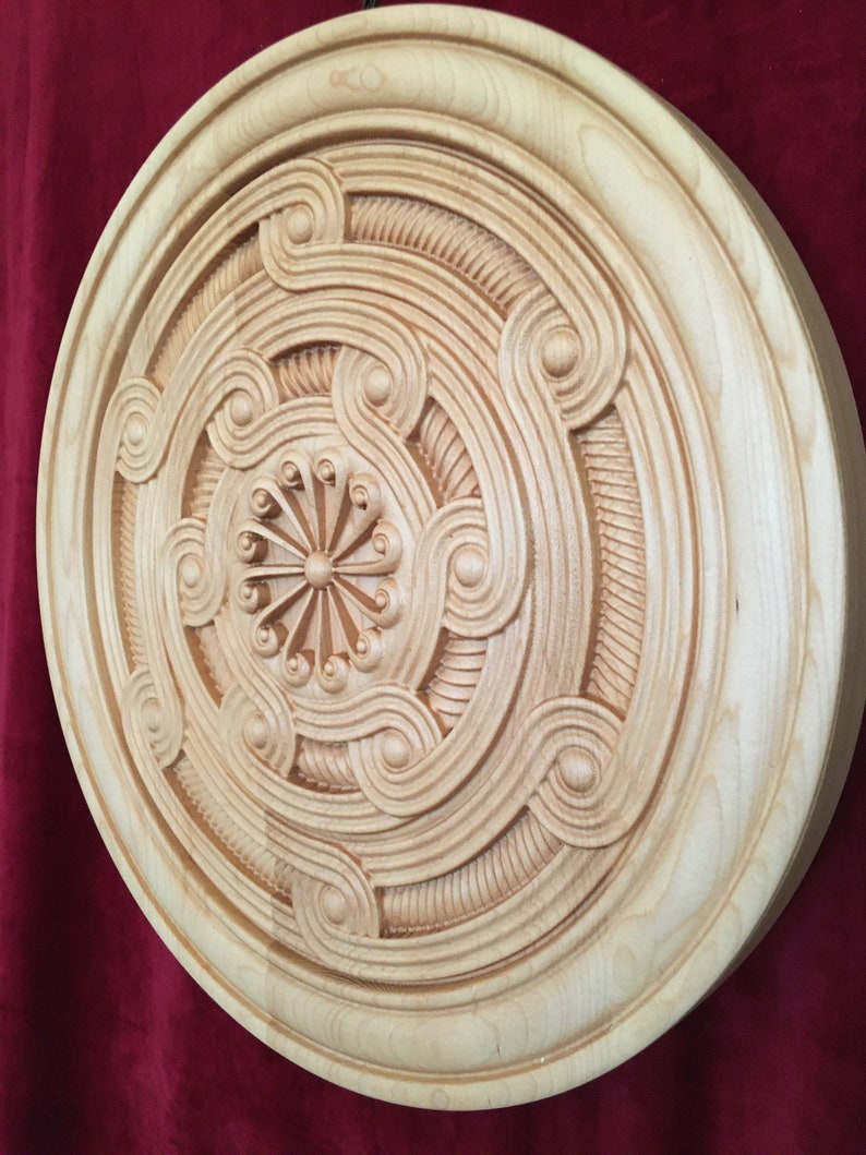 Rope Medallion Wood Carving Wall Hanging Wall Décor - Etsy