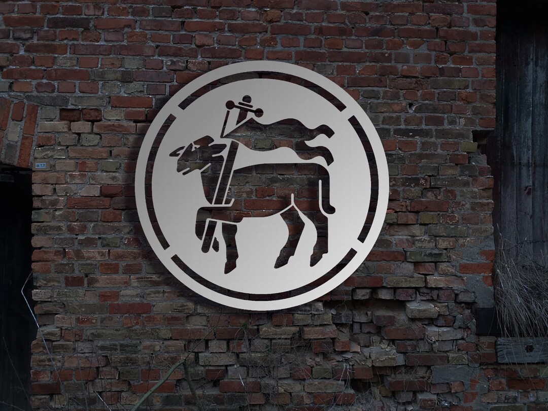 Stainless Steel Wall Sign Butcher Butcher Shop Slaughterer Butcher ...