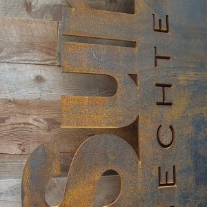 Custom Rusted Metal Sign Personalized Metal Signs Farm Signs Farm Signs ...