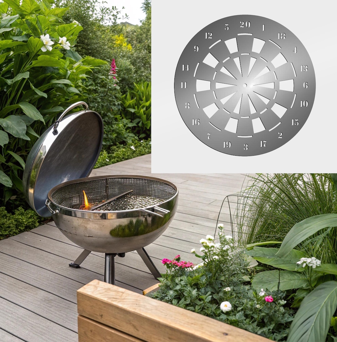 Dart Darts Custom Made Grill Plate Dartboard Dart Game Logo Emblem Nice ...