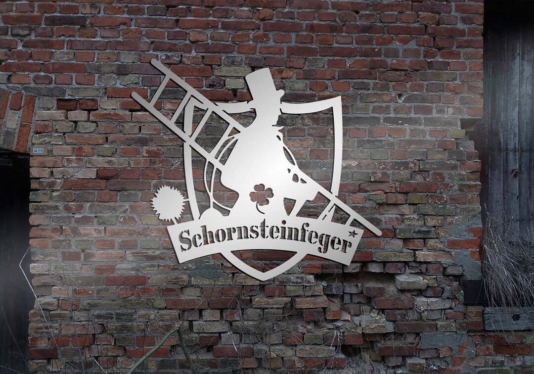 Skyline Metal Chimney Sweep Sign Steel Rustproof Metal Art Sign Corten ...