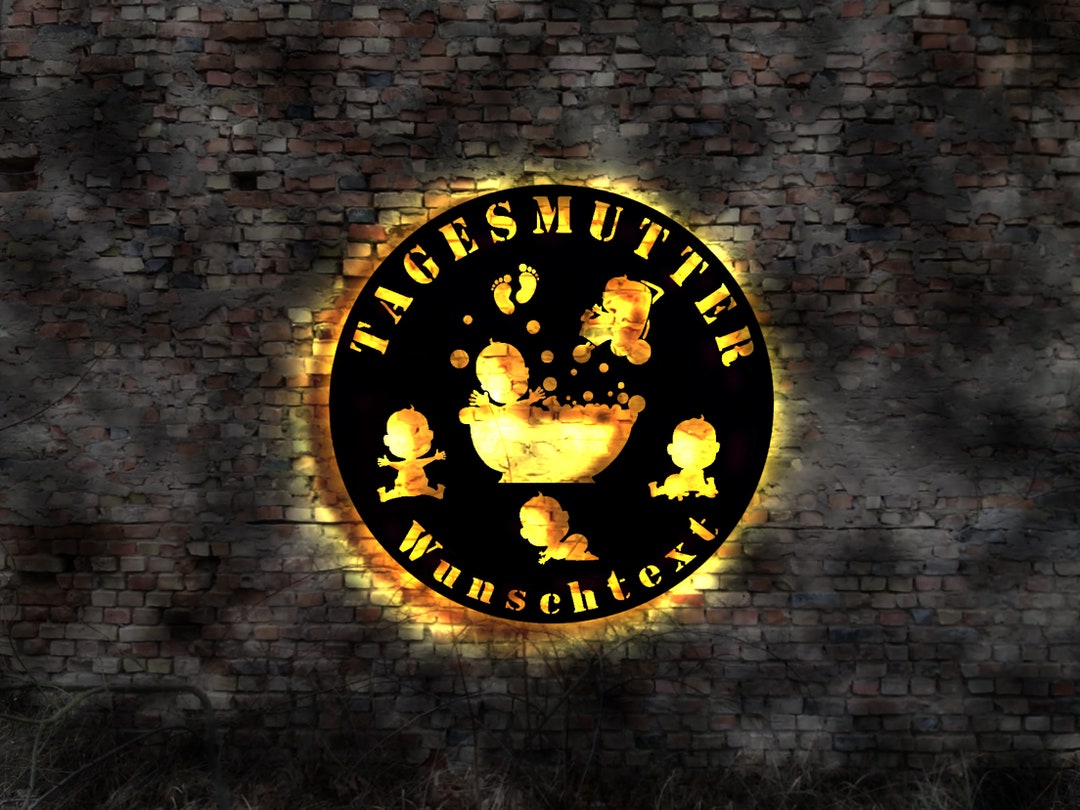 Illuminated Sign Childminder Crèche Childcare Sign Kindergarten Toddler ...