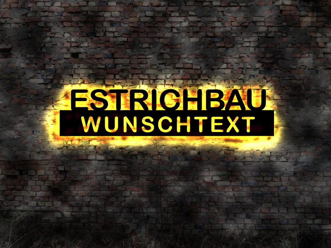 LED Wall Picture Illuminated Sign Screed Screed Construction Screed ...