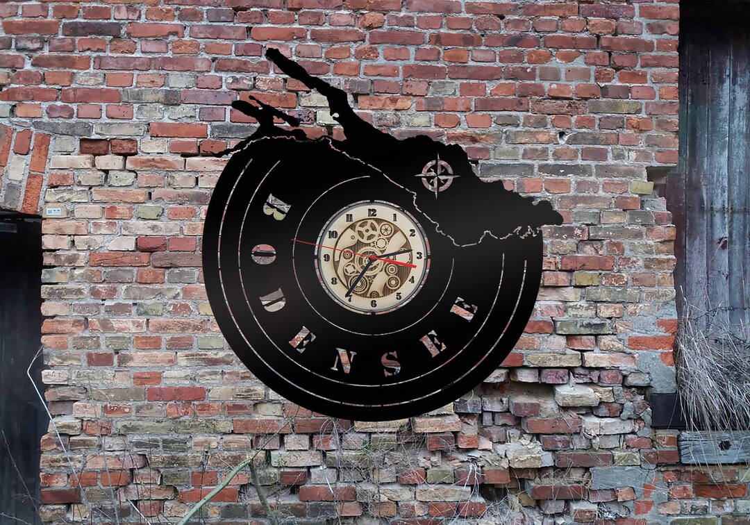 Lake Constance Wall Clock Clock Wooden Clock Clocks Dial Clock Wood ...