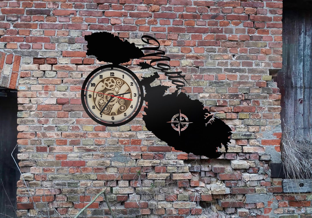 Malta Wall Clock Clock Wooden Clock Clocks Dial Clock Wood Wristwatch ...