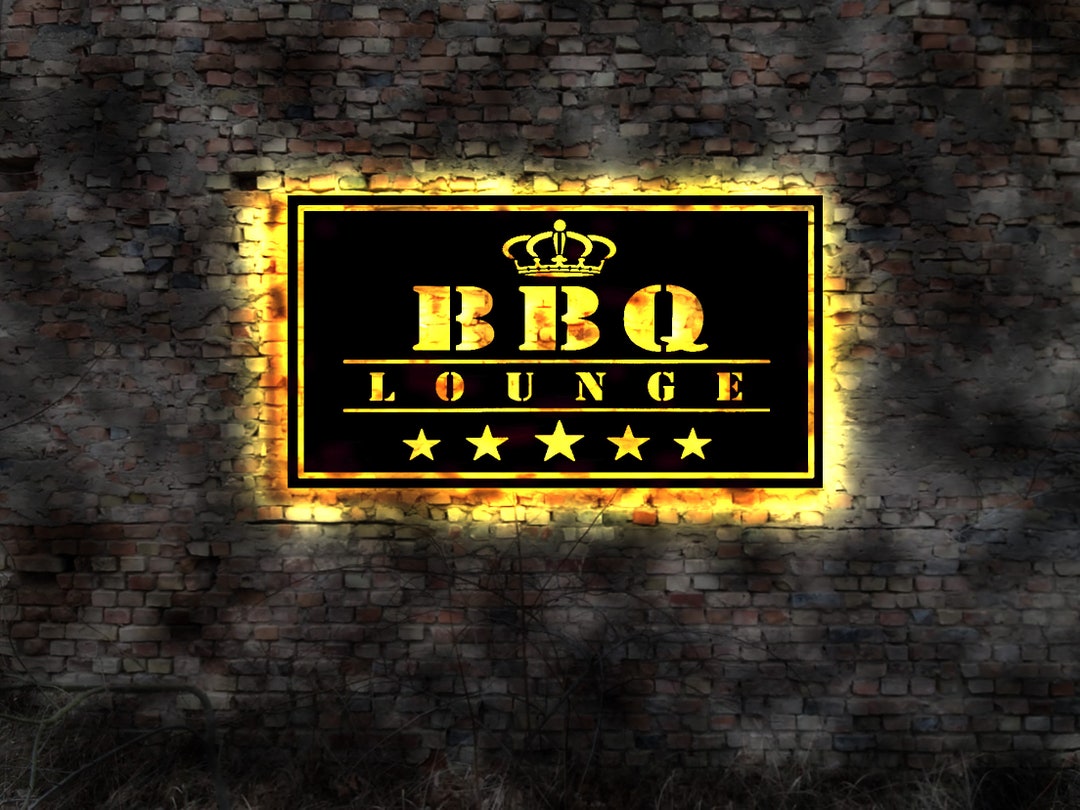 3D LED Mural Neon Sign Steak House Restaurant BBQ Neon Sign Sign ...