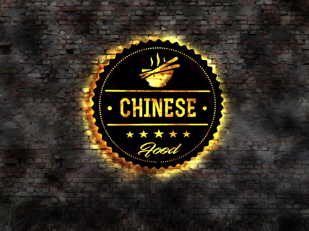 LED Wall Picture Chopsticks Chinese Food Restaurant Neon Sign Neon ...