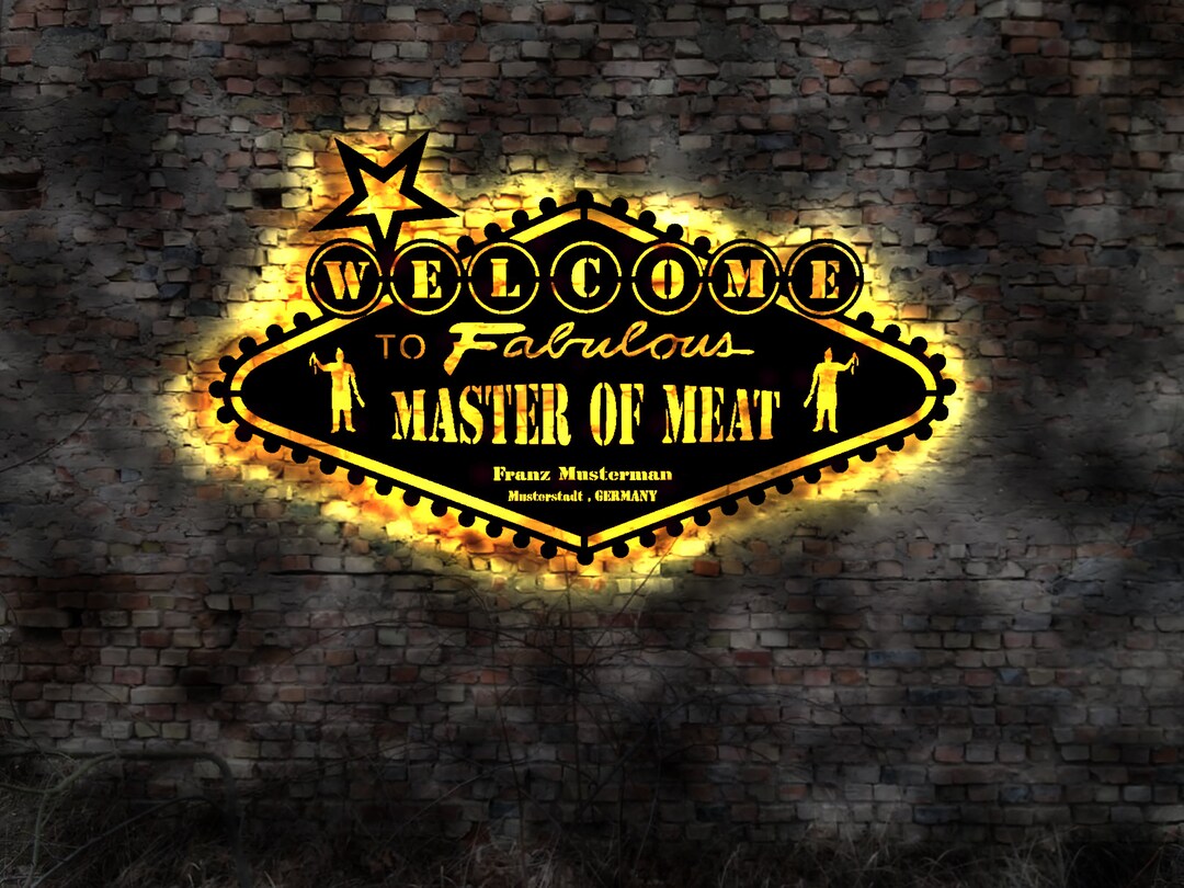 LED Sign Butcher Butcher Shop Slaughterer Meat Butchery Guild Sign ...