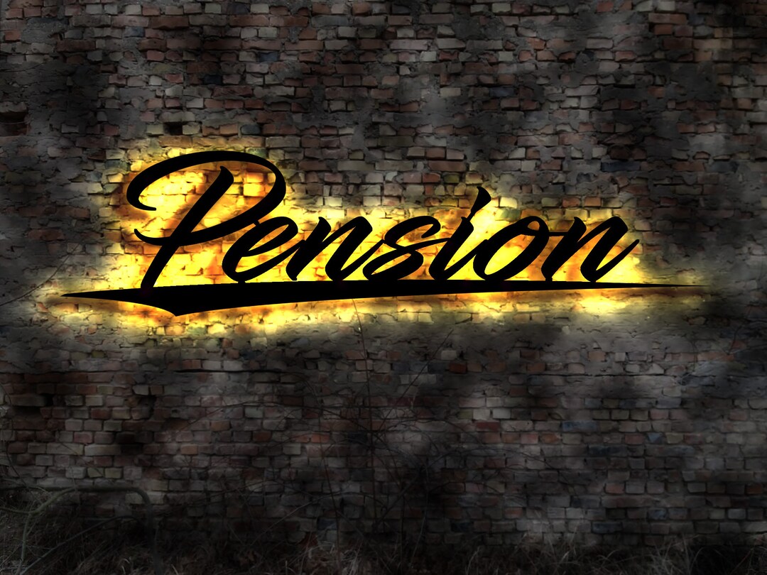 Neon Sign Sign Picture No Metal Sign Metal Sign Pension Hotel Motel ...