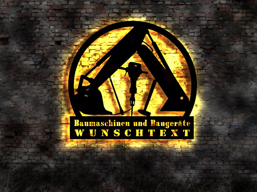 Illuminated Sign Construction Machinery and Equipment Construction ...