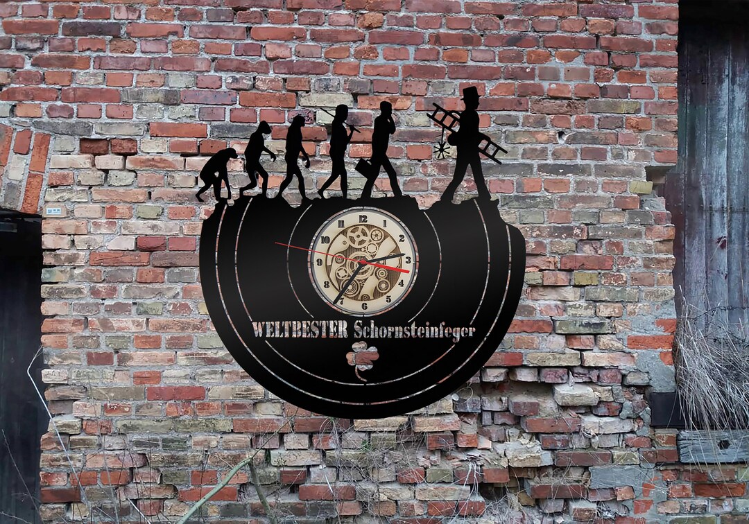 Wall Clock Clock Chimney Sweep Sign Pendant Sticker Figure Book Chimney ...