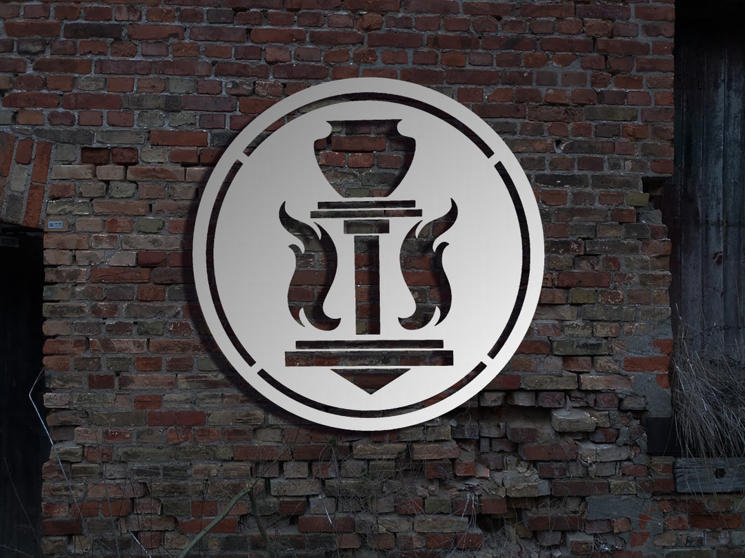 Stainless Steel Wall Picture Sign Potter Pottery Pottery Workshop Guild ...