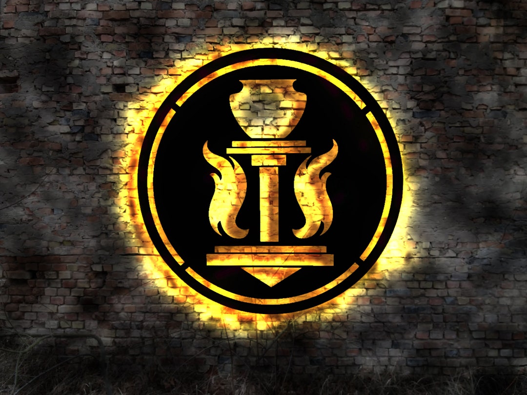 LED Sign Pottery Pottery Guild Sign Round Guild Sign Logo Emblem Sign ...