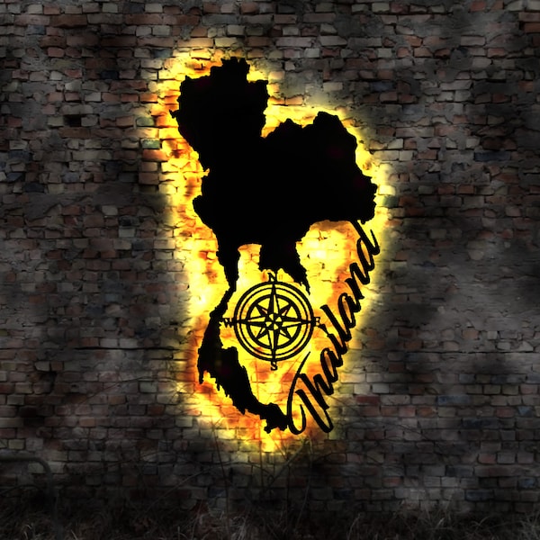 Thai Map Sticker - Etsy