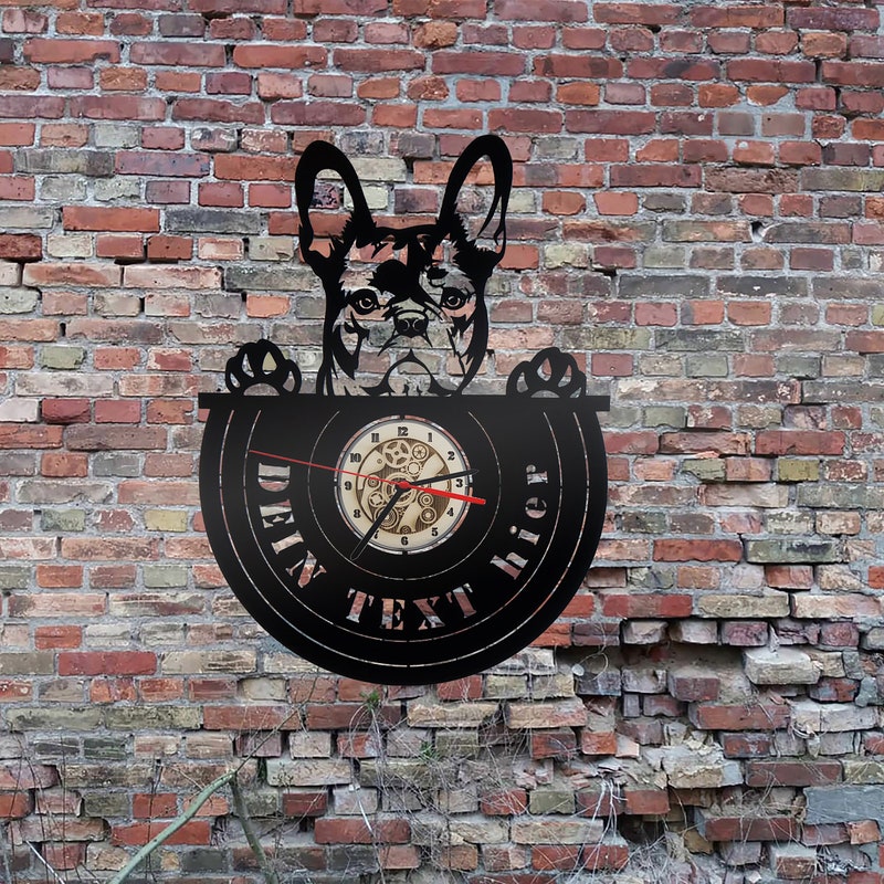 French Bulldog Clock - Etsy