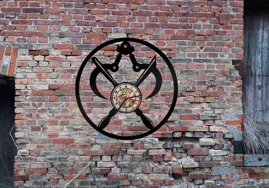 Clock Woodturner Lathe Turned Guild Sign Decoration Maypole Guild Sign ...