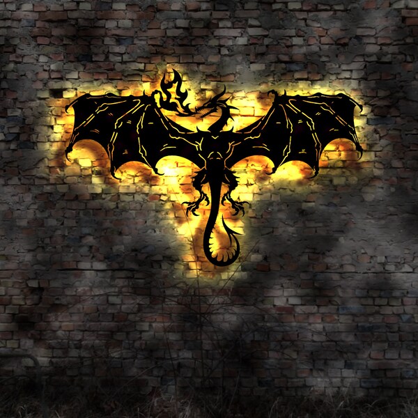 Wall Decal Dragon - Etsy