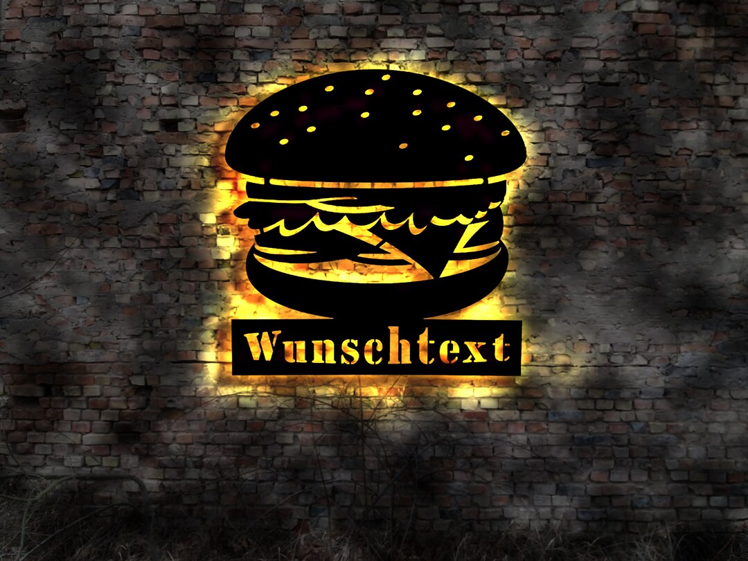 Burger Fast Food Pizza Display Sticker Wall Decal Metal Sign ...