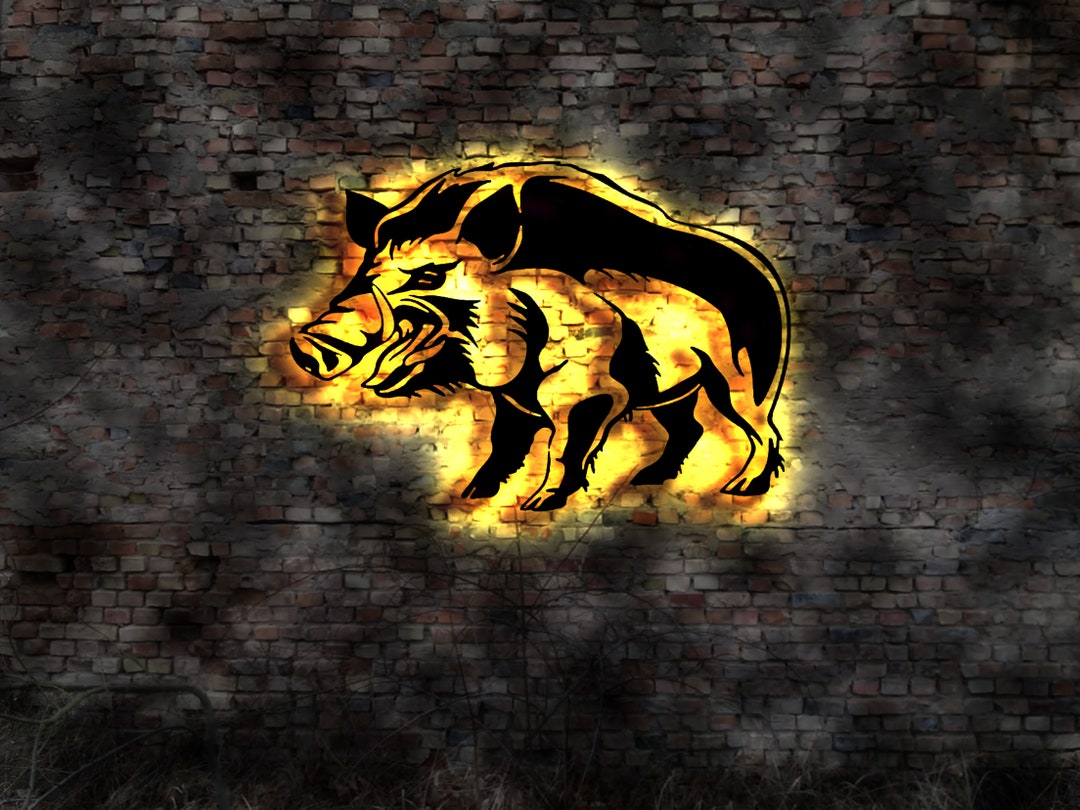 Wild Boar Hunter Night Vision Device Binoculars Hunting Knife Horn ...