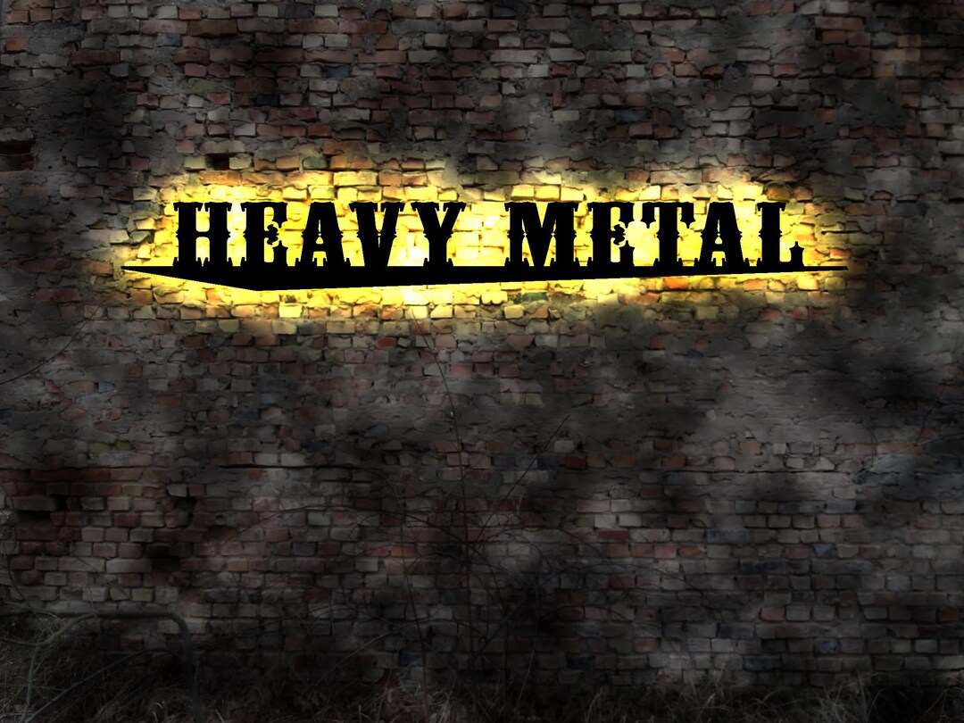LED Illuminated Sign Heavy Metal Sign - Etsy