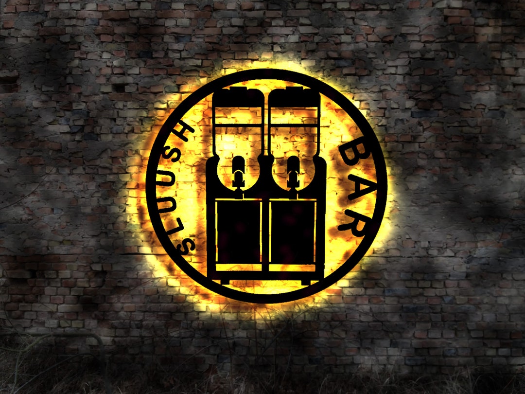 LED Sign Slush Stand Slush Bar Machine Ice Machine Slush Machine Repair ...