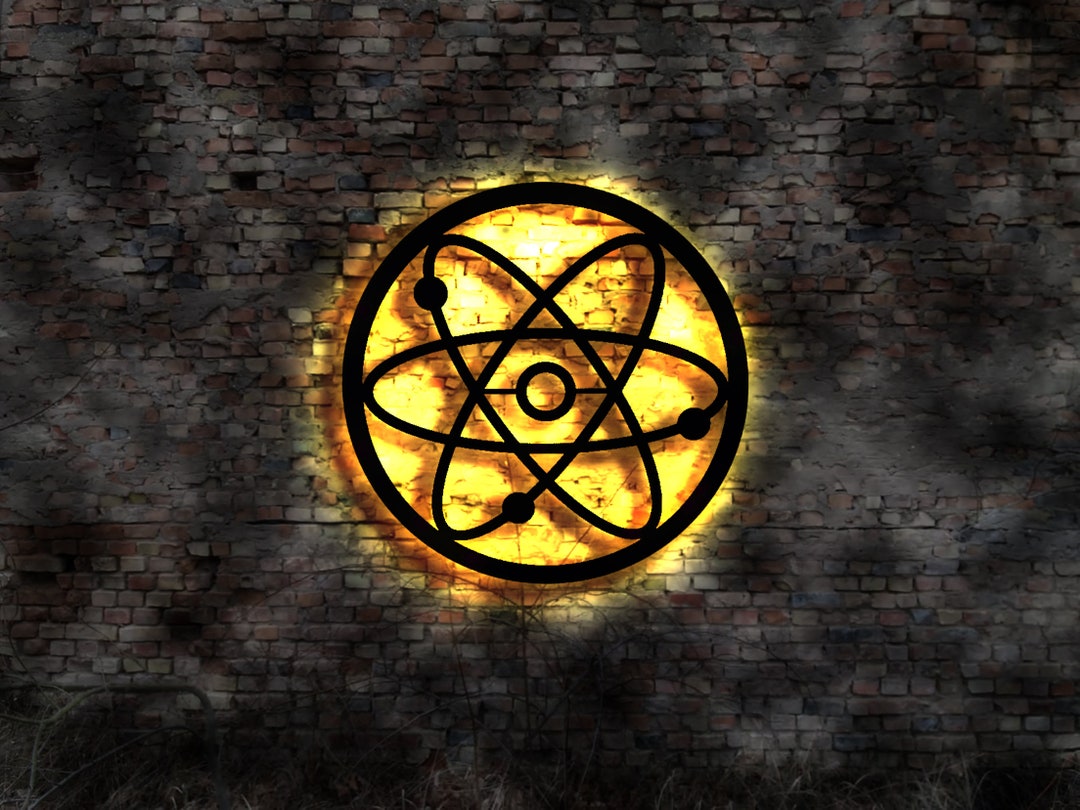 3D LED Decoration Physics Logo Emblem Sticker Sign Illuminated Sign ...