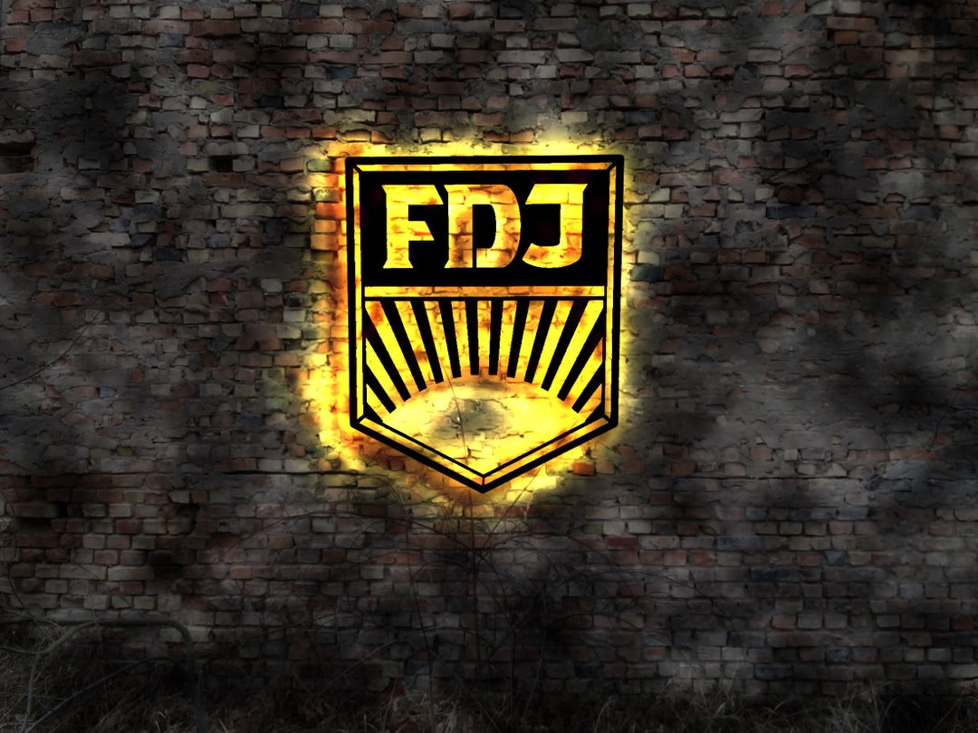 LED Sign FDJ DDR Free German Youth No Enamel Sign Ostalgie Ossi Neon ...