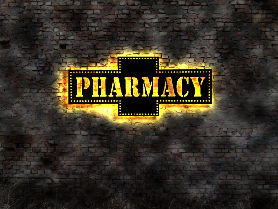 LED Shield Pharma Pharmacy Pharmacy Medical Sign Health Neon Sign Neon ...