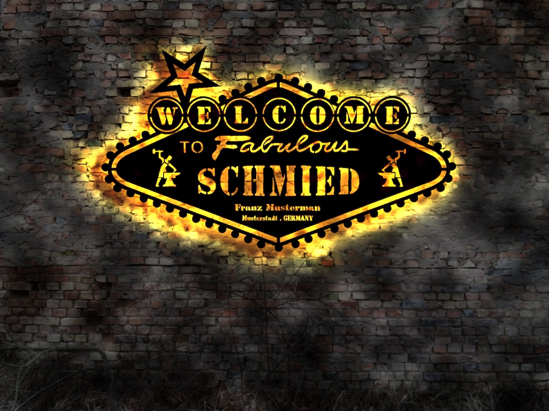 Blacksmith Craft Guild Sign Logo Neon Sign LED Mural Sticker Book Wall ...