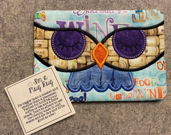 Owl Mug Rug - Etsy
