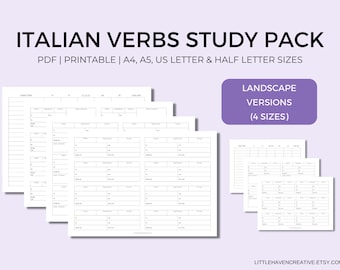 Language Note Taking Templates 2 Sizes Foreign Language Notes Class ...