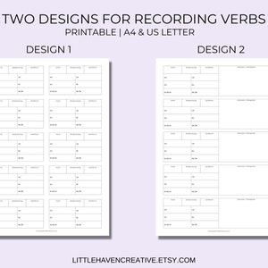 German Verb Practice | Verb Study and Practice Pack | Portrait ...