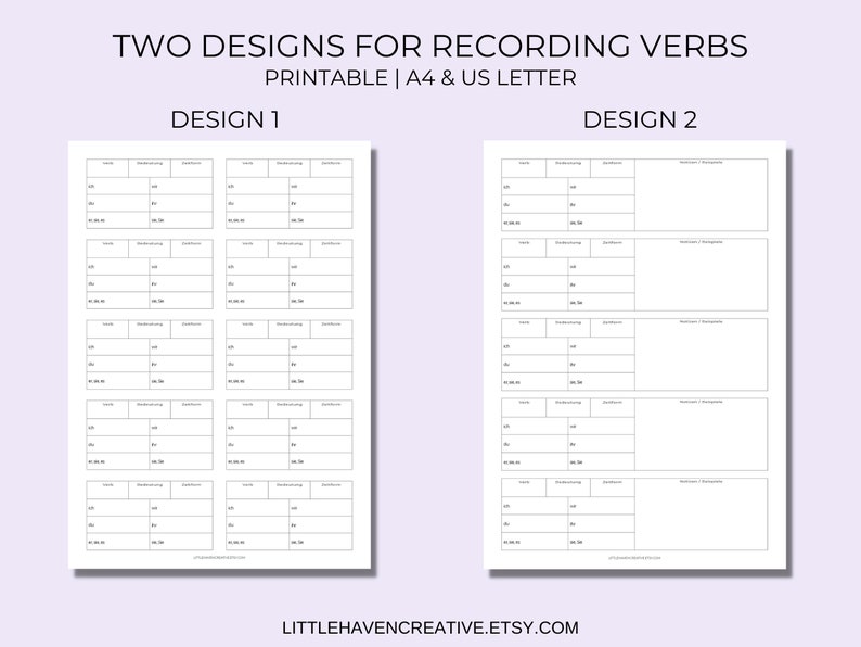 German Verb Practice | Verb Study and Practice Pack | Portrait ...