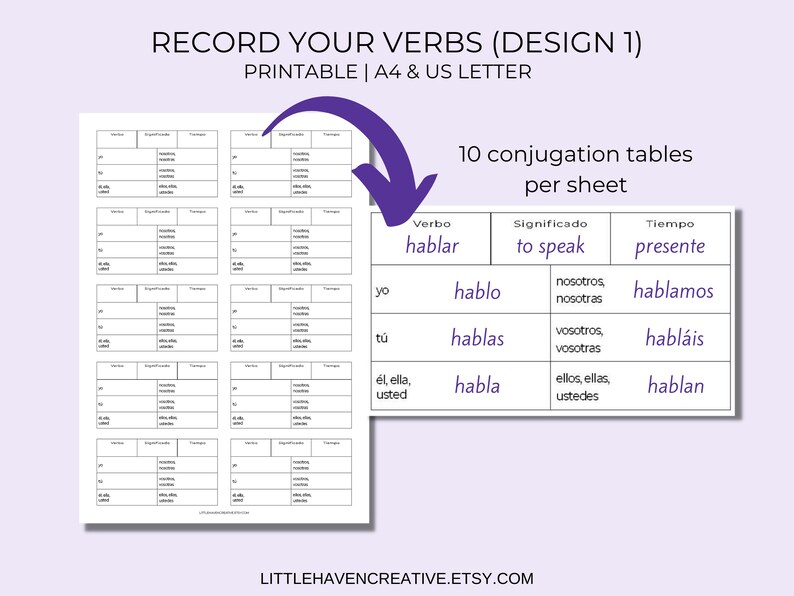 Spanish Verb Practice Study And Practice Pack Conjugation Etsy spanish-verb-practice-study-and-practice-pack-conjugation-etsy