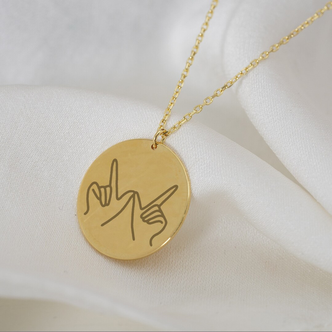 Hand Gesture Necklace, Whatever Hand Sign, Never Mind Gesture, Gifts ...