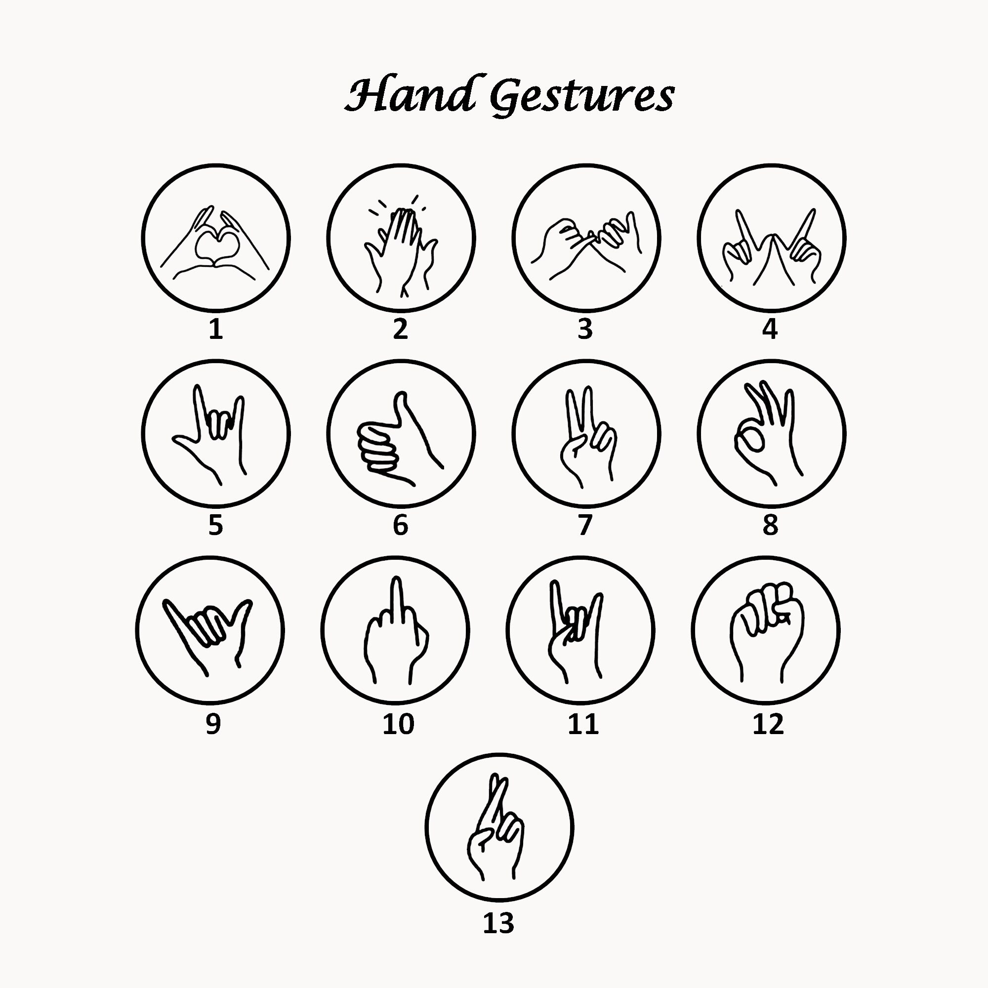 Fingers Crossed Sign Language Necklace Hand Gesture Jewelry | Etsy