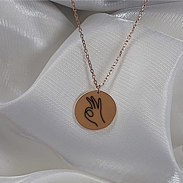 Okay Necklace - Etsy