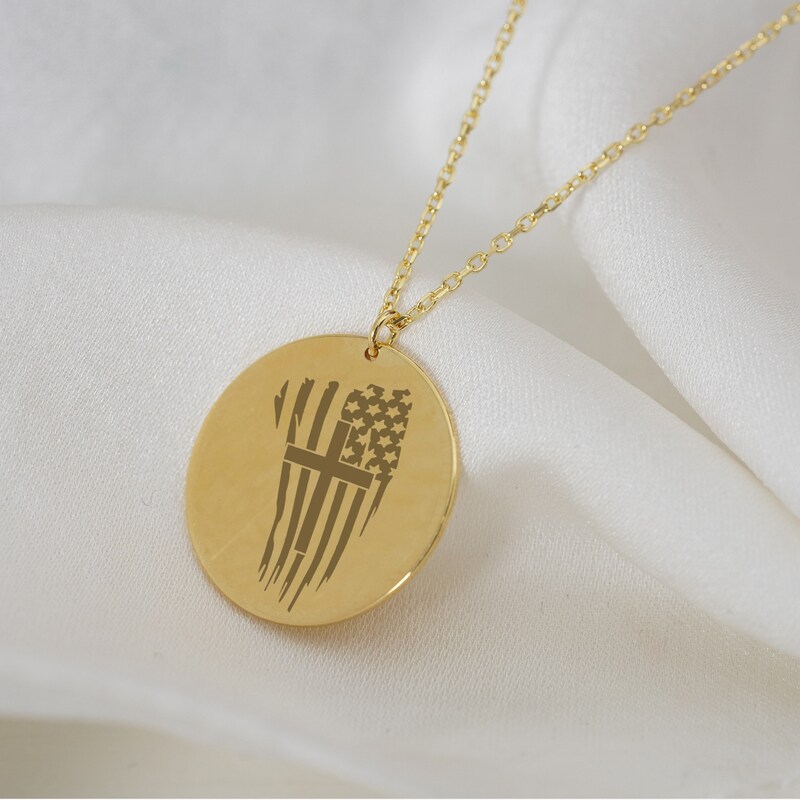 Us Flag Necklace - Etsy