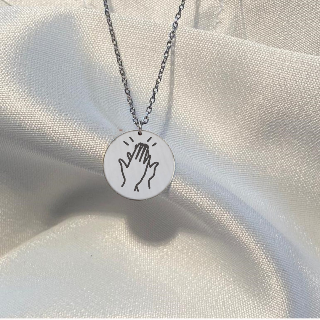 Hand Gesture Jewelry, High Five Hand Sign Necklace, 14k Gold Best ...