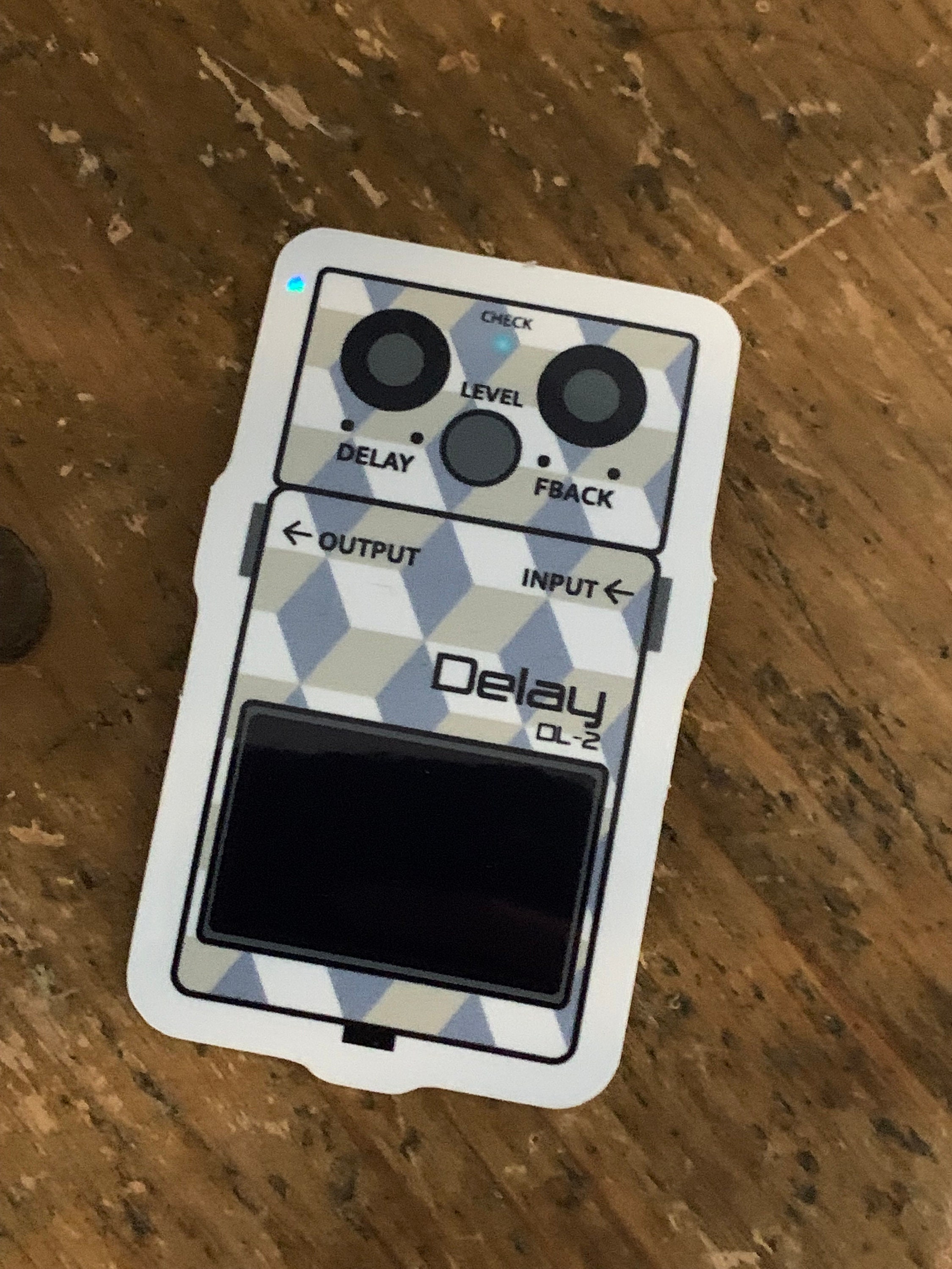 Sticker - Boss Style Delay Pedal - Guitar Player - Laptop Phone Guitar ...