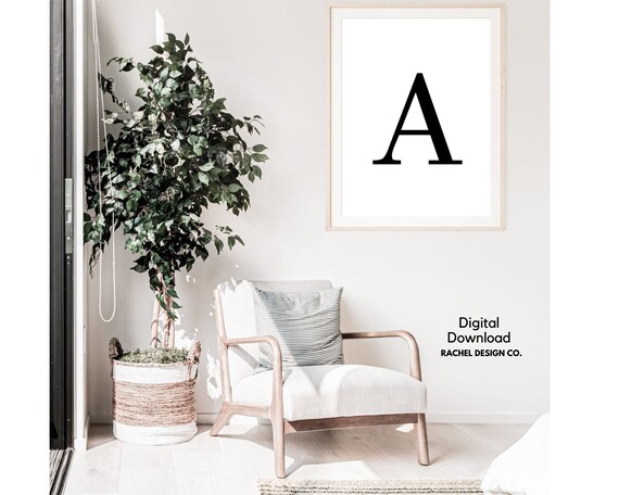 Letter A Printable Artwork Instant Digital Download 3 | Etsy
