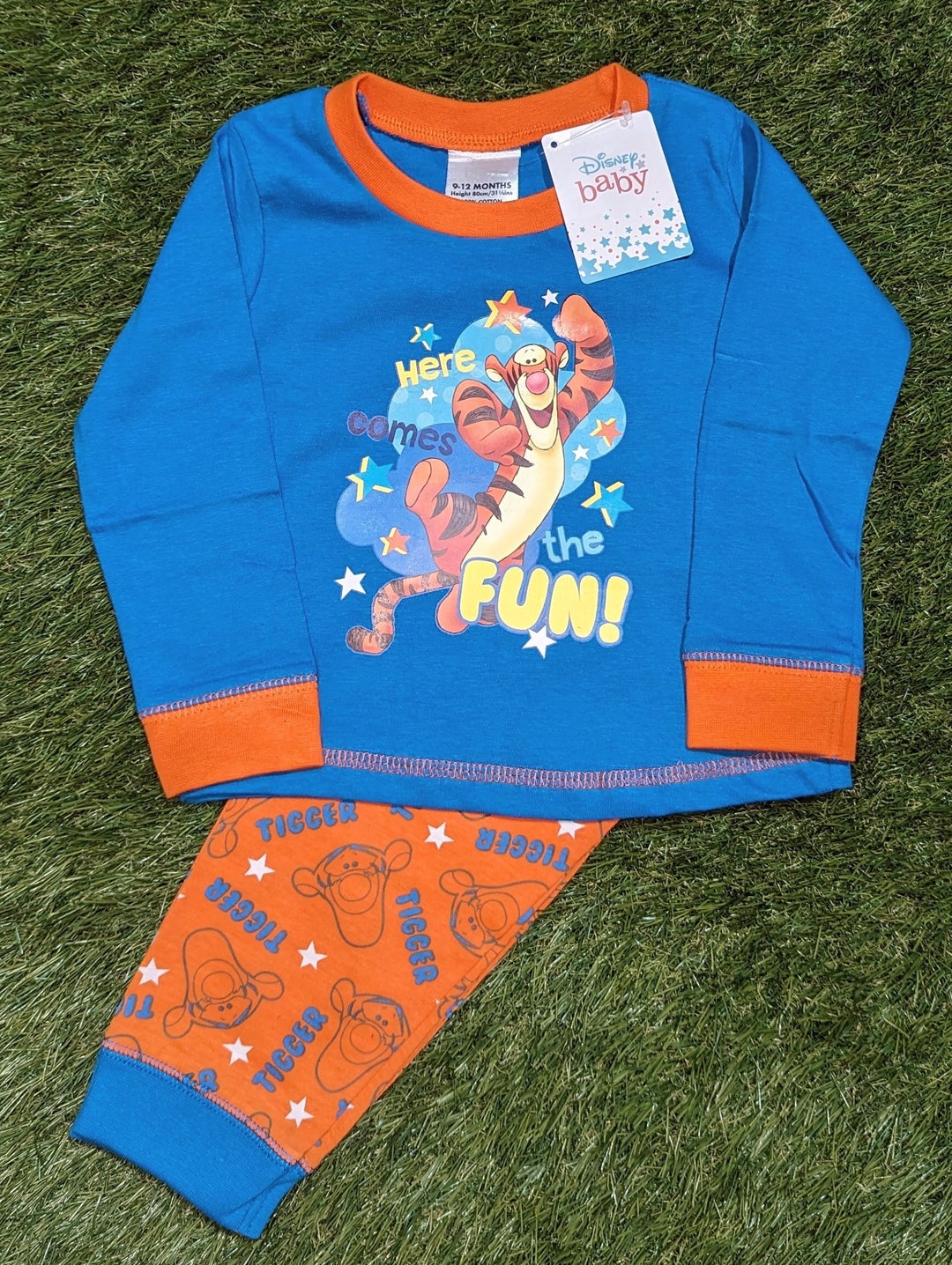 Personalised Character Themed Tigger Baby Pyjama's - Snug Fit - Babys ...