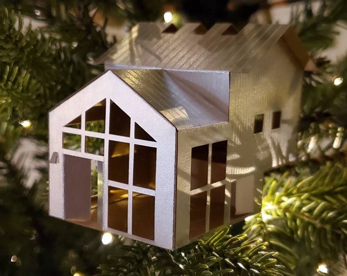 3D Paper House SVG Bundle, A-frame Cabin With Deck, Stair and ...
