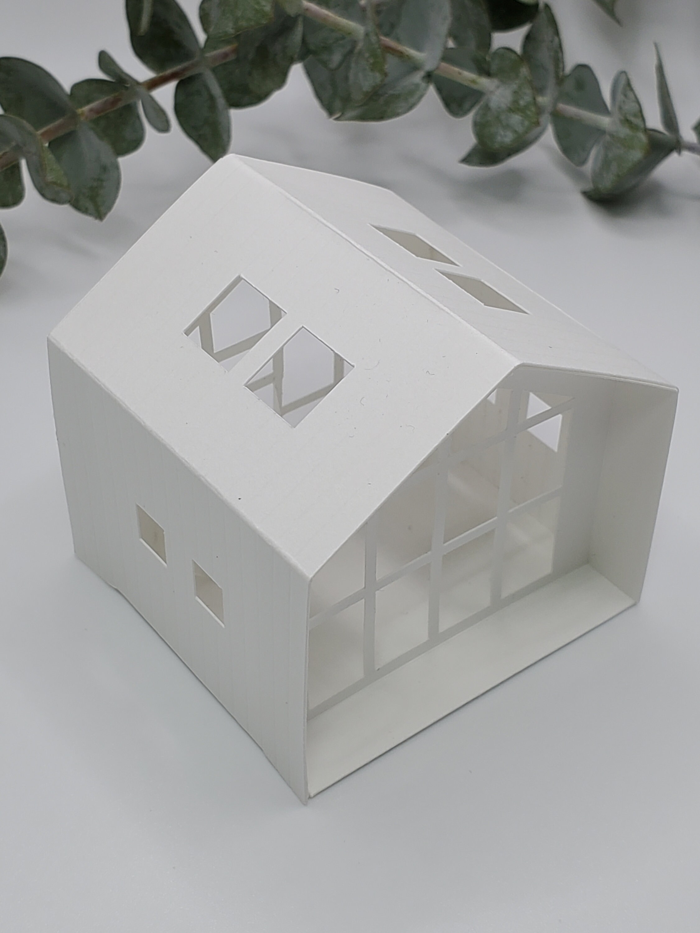 3D Paper House SVG, Modern Barn, Holiday Ornament and Decor - Etsy