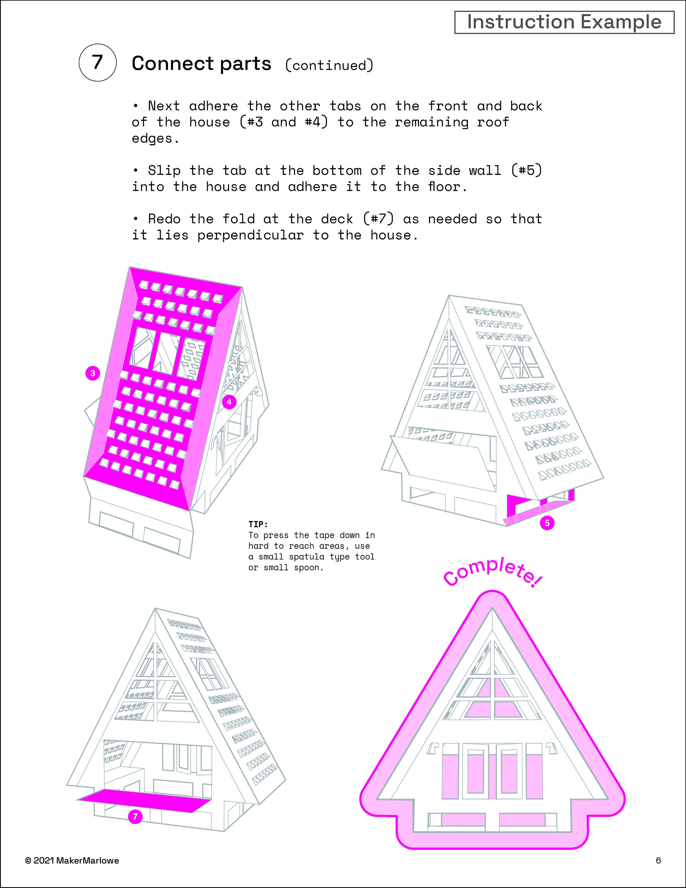 3D Paper House SVG, A-frame Cabin With Deck, Holiday Ornament and Decor ...