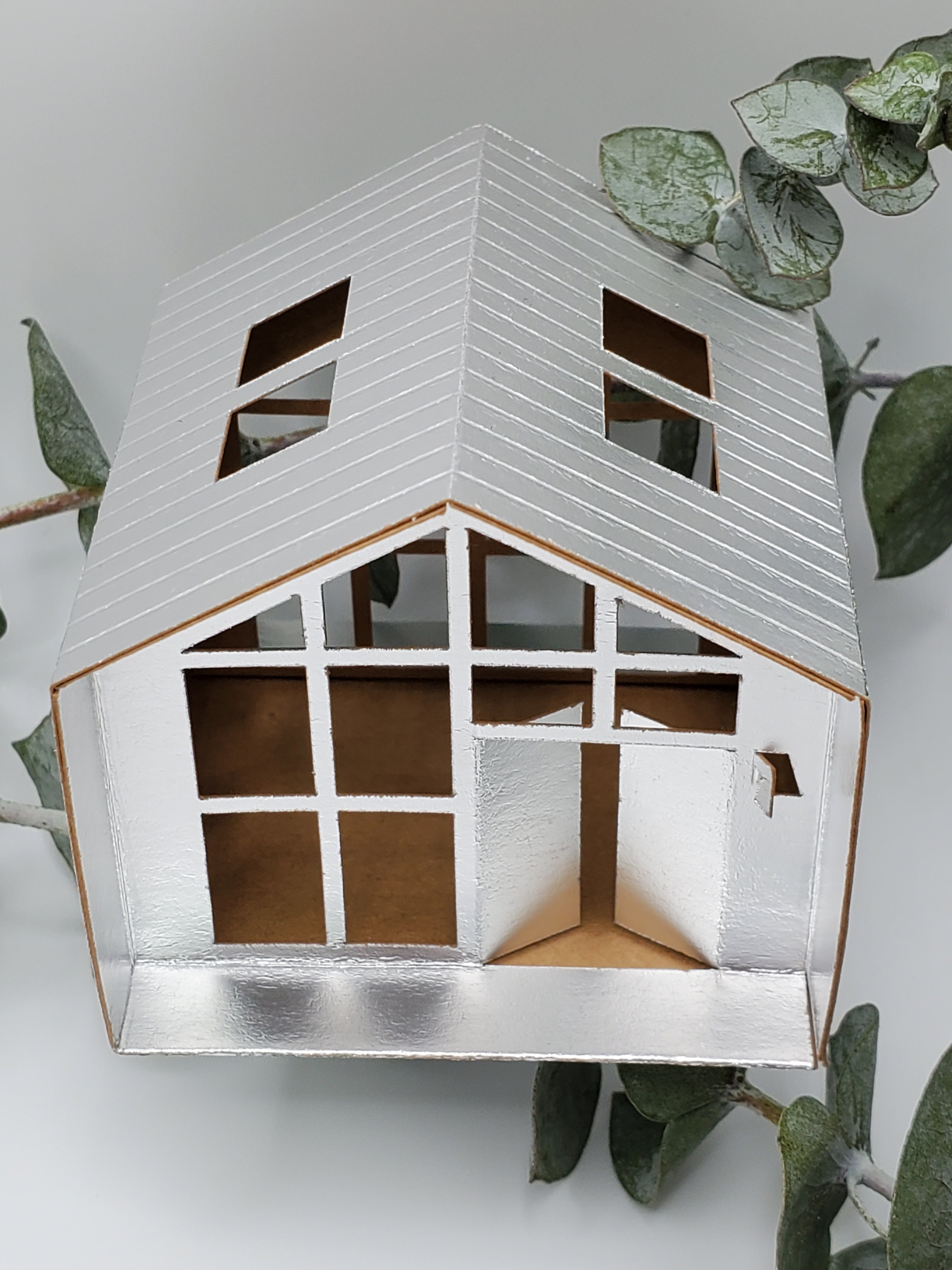 3D Paper House SVG, Modern Barn, Holiday Ornament and Decor - Etsy