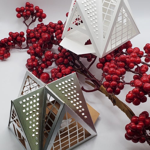 3D Paper House SVG Bundle A-frame Cabin With Deck Stair and - Etsy