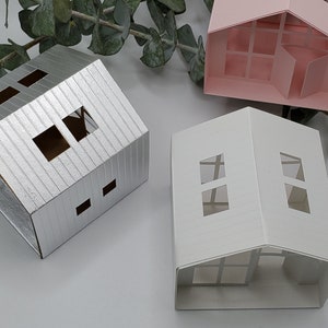 3D Paper House SVG, Modern Barn, Holiday Ornament and Decor - Etsy