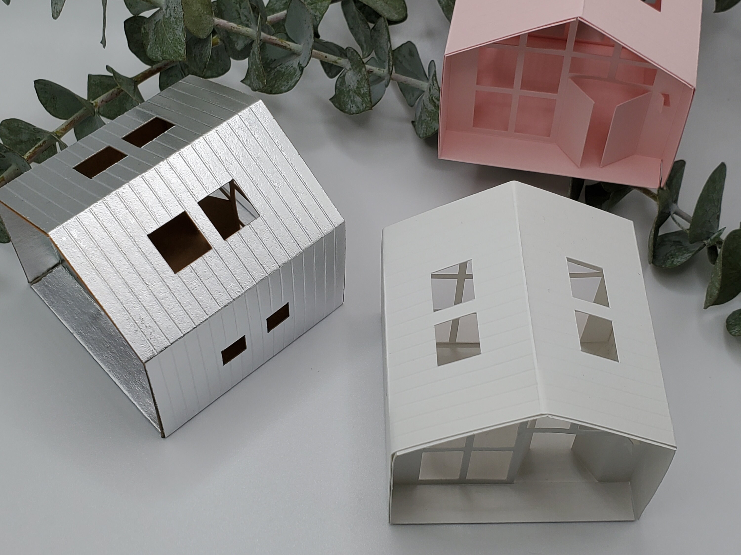 3D Paper House SVG, Modern Barn, Holiday Ornament and Decor - Etsy