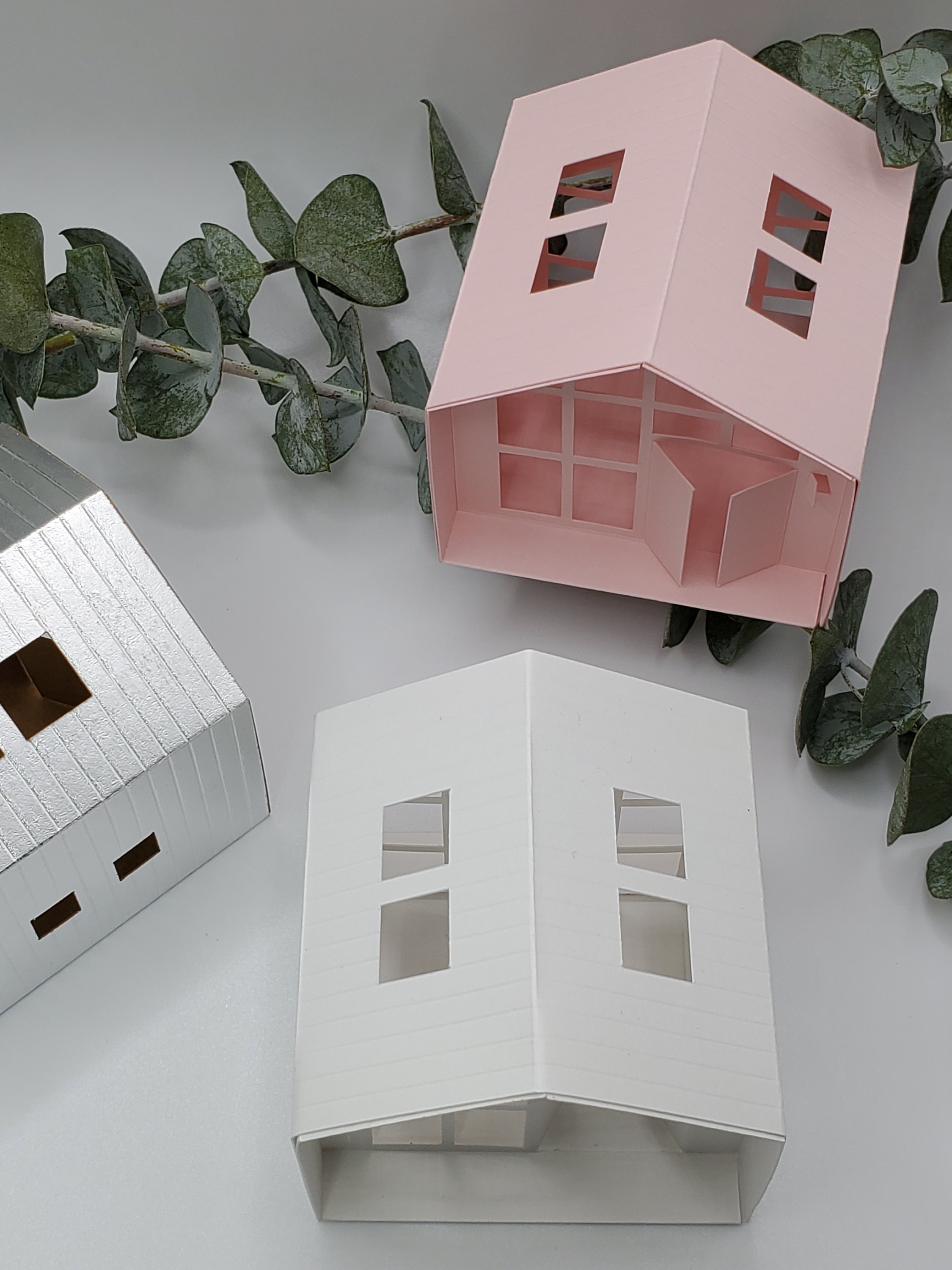 3D Paper House SVG, Modern Barn, Holiday Ornament and Decor - Etsy